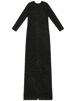 Balenciaga Tweed Maxi Dress