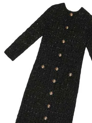 Balenciaga Tweed Maxi Dress