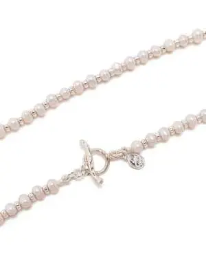 DOWER & HALL Sterling Silver Pearl Necklace