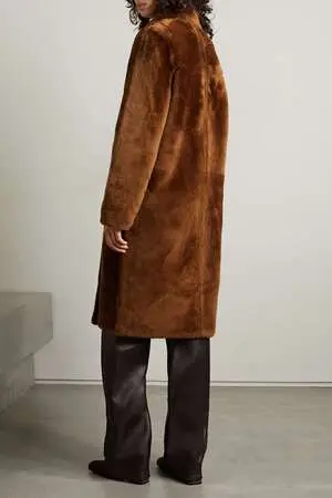 YVES SALOMON Double-breasted Shearling Coat