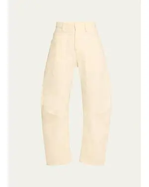 NILI LOTAN Nili Lotan Shon Wide-Leg Full Length Pants Stone