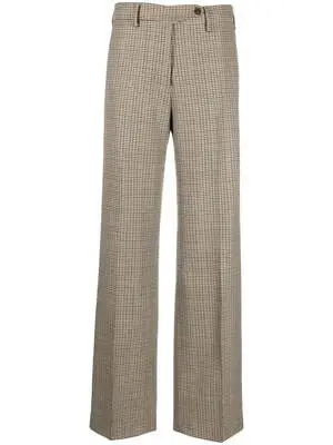 N°21 Check-print Wool Trousers