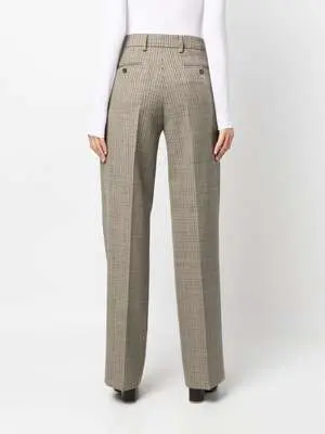 N°21 Check-print Wool Trousers