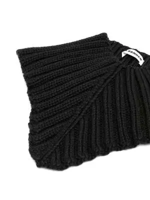 JIL SANDER Ribbed-knit Collar Scarf