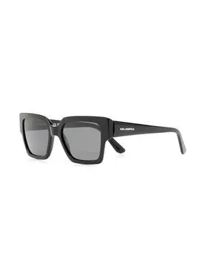 Karl Lagerfeld Logo-print Square-frame Sunglasses