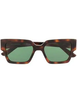 Karl Lagerfeld Tortoiseshell-pattern Rectangle-frame Sunglasses - Brown