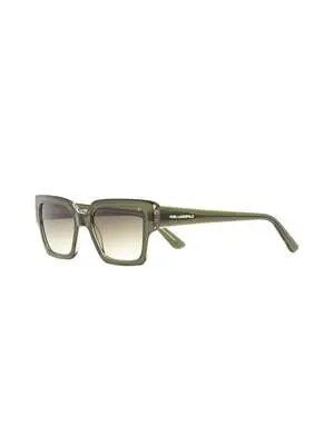 Karl Lagerfeld Logo-print Square-frame Sunglasses