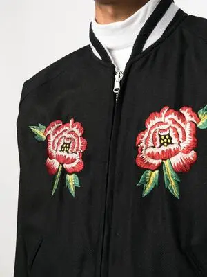 Kenzo France Japan Reversible Bomber Jacket - Black