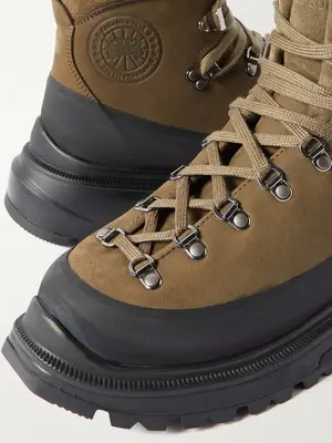 Canada Goose Journey Rubber And Nubuck-trimmed Suede Hiking Boots