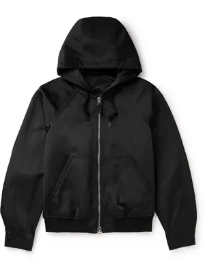 TOM FORD Satin Hooded Bomber Jacket