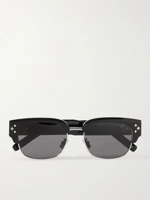 Dior Cd Diamond C1u D-frame Sunglasses - Black
