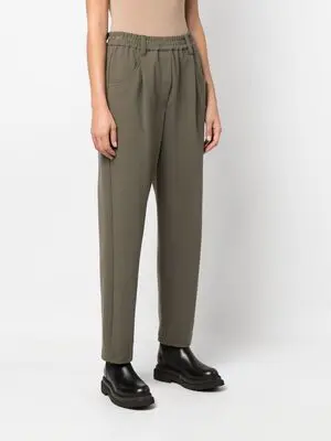 Brunello Cucinelli Tapered-leg Pleated Trousers