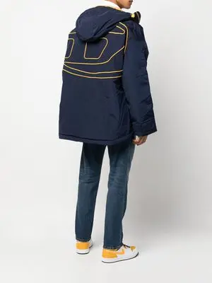 DIESEL® Hooded Logo-print Jacket