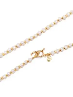 DOWER & HALL Gold-plated Silver Pearl Necklace