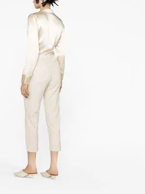 DONDUP Cropped Straight Leg Trousers