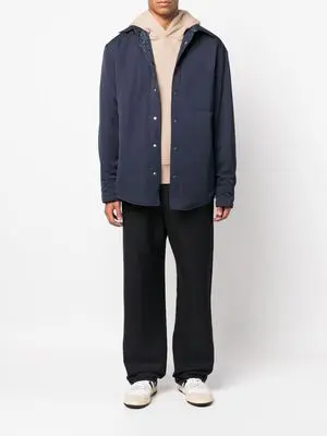 LANVIN Virgin-wool Shirt Jacket - Blue