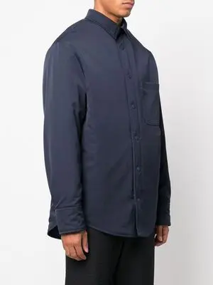 LANVIN Virgin-wool Shirt Jacket - Blue