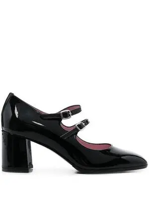 CAREL Alice 60mm Leather Mary Jane Shoes - Black