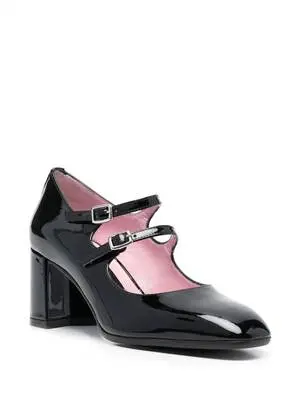 CAREL Alice 60mm Leather Mary Jane Shoes - Black