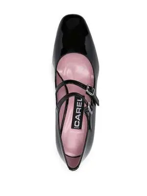 CAREL Alice 60mm Leather Mary Jane Shoes - Black