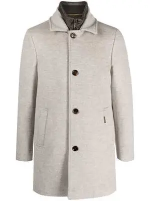 MOORER Single-breasted Wool-cashmere Coat
