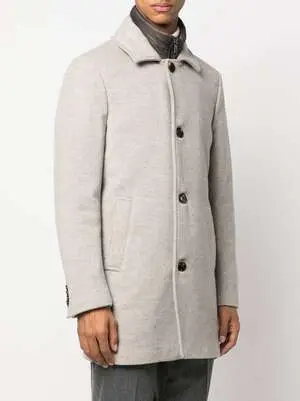 MOORER Single-breasted Wool-cashmere Coat