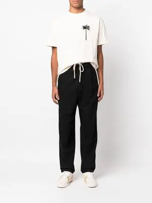 Palm Angels Splatter-effect Logo-print T-shirt