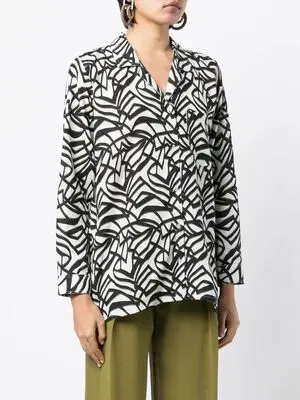 BAMBAH Geometric-print Pocket Shirt