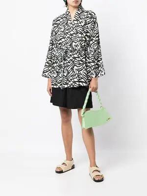 BAMBAH Geometric-print Wrap Blouse