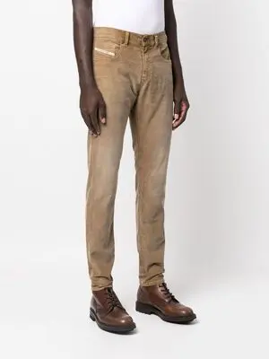 DIESEL® Tapered Bleach-wash Corduroy Jeans