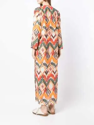 BAMBAH Argentina Geometric-print Maxi Dress