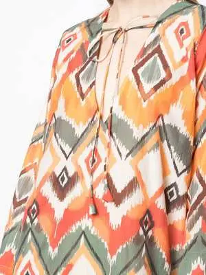 BAMBAH Argentina Geometric-print Maxi Dress
