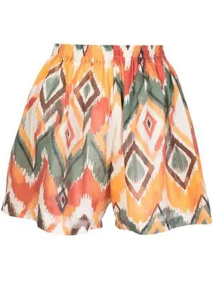 BAMBAH Argentina Geometric Print Shorts