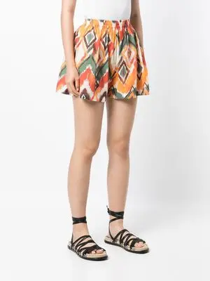 BAMBAH Argentina Geometric Print Shorts