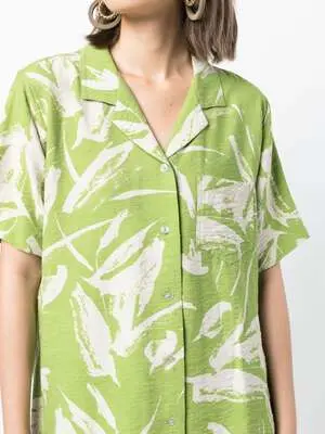 BAMBAH Short Sleeve Floral Print Shirt