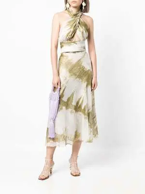 BAMBAH Tie-dye Halterneck Top