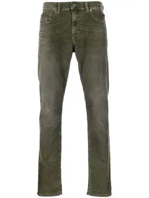 DIESEL® Corduroy Tapered Leg Trousers - Green