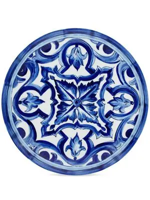 Dolce & Gabbana Blu Mediterraneo Porcelain Charger Plate - Blue