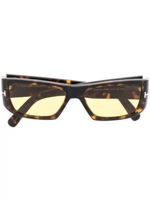 TOM FORD Rectangle-frame Sunglasses - Brown