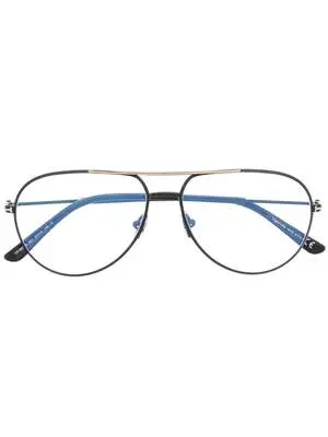 TOM FORD Pilot-frame Glasses - Black