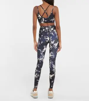 Tory Burch Printed Crossover Sports Bra