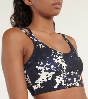Tory Burch Printed Crossover Sports Bra
