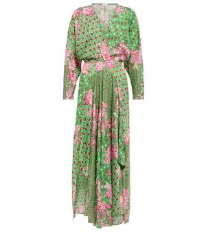 Poupette St Barth Ilona Printed Maxi Dress - Green