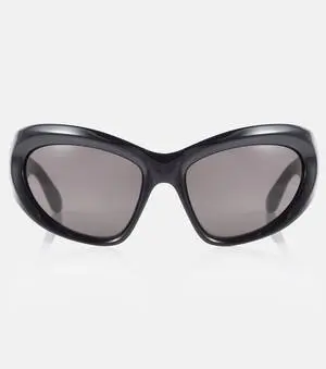 Balenciaga Wrap Sunglasses - Black