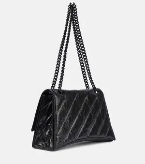 Balenciaga Crush Medium Shoulder Bag - Black