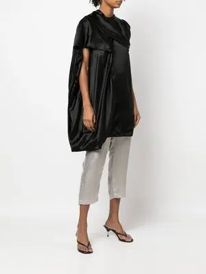 Rick Owens Cornetto Satin-finish Tunic - Black