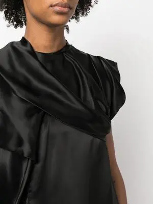 Rick Owens Cornetto Satin-finish Tunic - Black