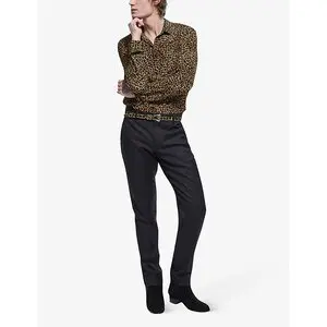 The Kooples Slim-fit Straight-leg Wool Suit Trousers