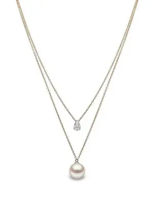 Yoko London 18kt Yellow Starlight Pearl And Diamond Necklace