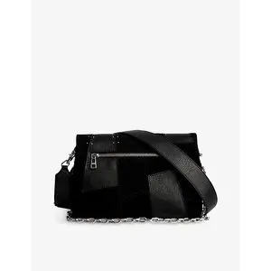 Zadig&Voltaire Rocky Patchwork Stud-detail Leather Bag